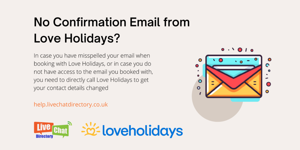 Haven't Received Your Love Holidays Confirmation Email? - Live Chat ...