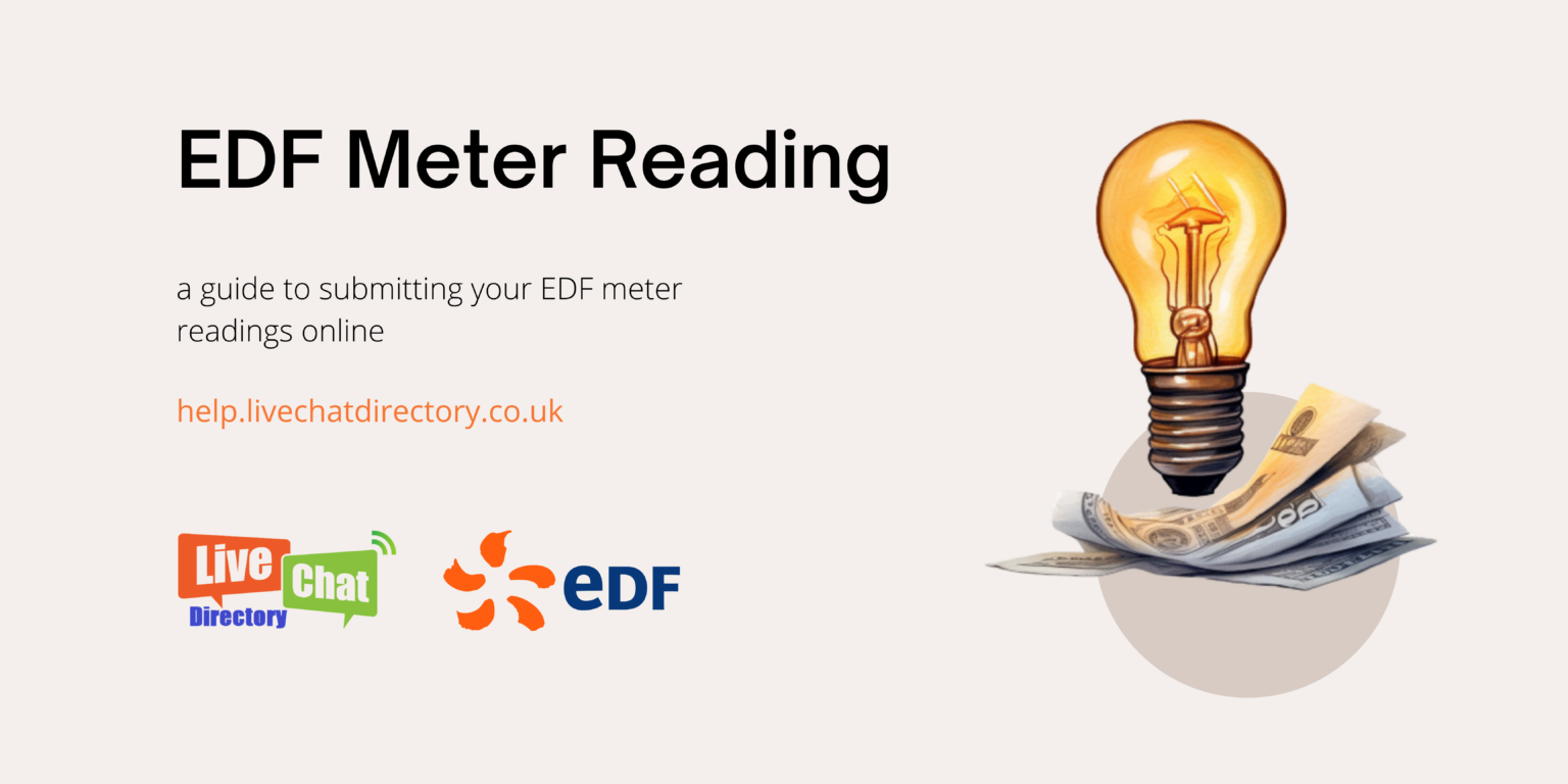 How to Submit Meter Reading to EDF? - Live Chat Directory